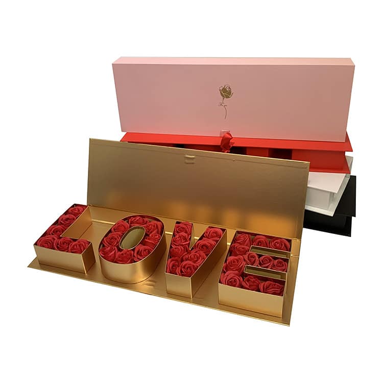Love letter combination flower gift box - Paper Packaging China